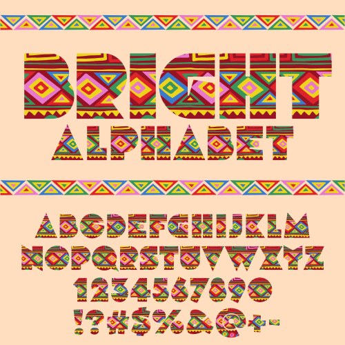 African kente nwentoma geometric pattern Vector Image