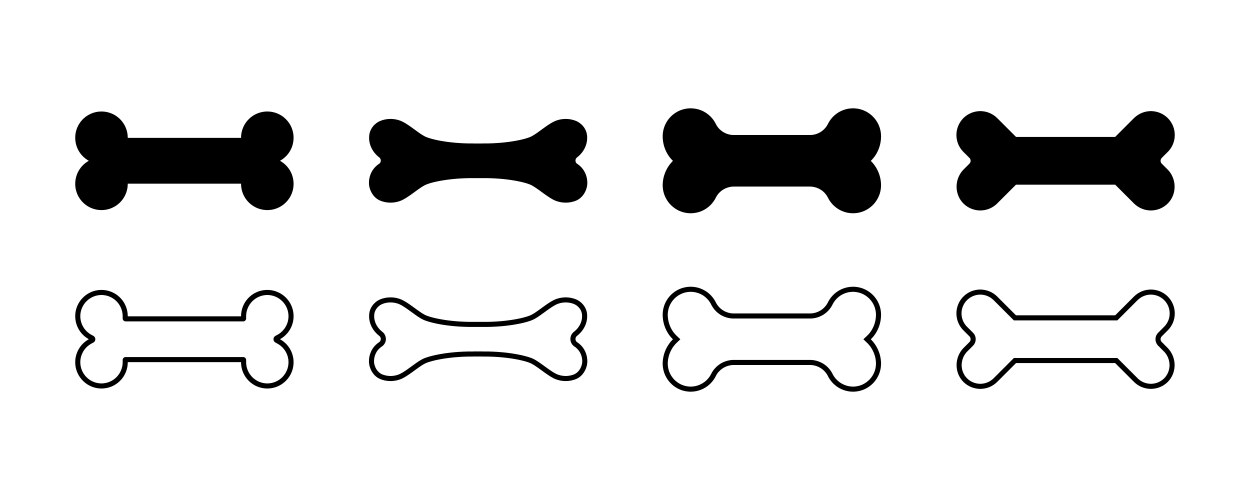 Dog Bone Outline Vector Images (over 12,000)