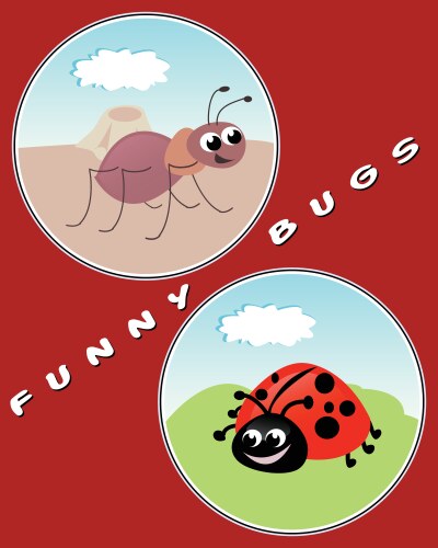 Bugs insects Royalty Free Vector Image - VectorStock
