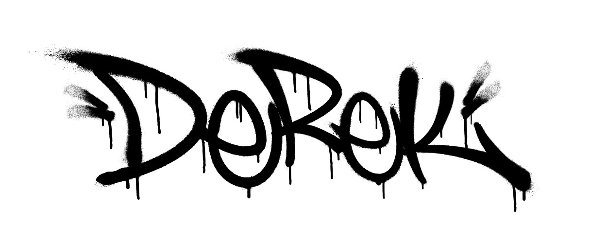 Sprayed stay at home font with overspray in black Vector Image