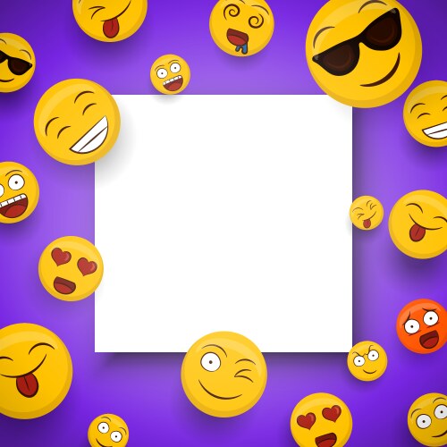 Smiley backdrop Royalty Free Vector Image - VectorStock