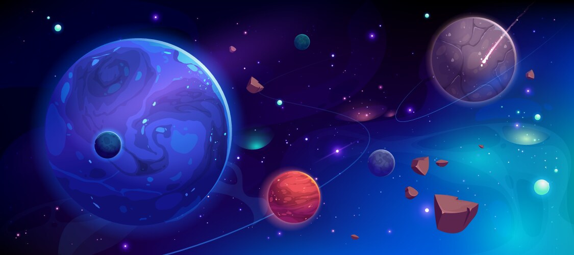 Outer Space Cartoon Background Vector Images (over 11,000)