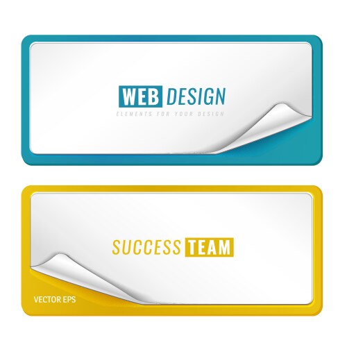 Collection of labels stickers and tags flat Vector Image