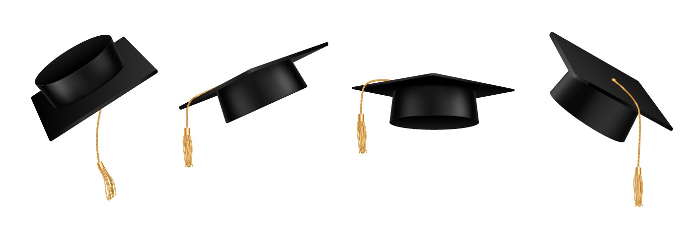 Graduation Cap Realistic Vector Images (over 860)