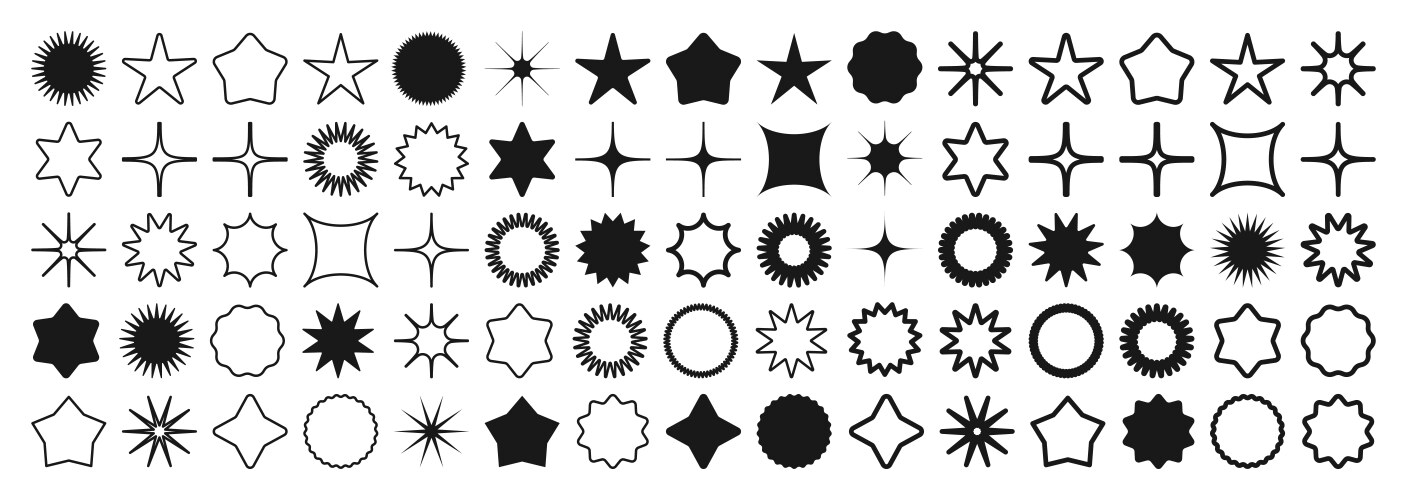 Brutalist abstract geometric shapes and grids Vector Image