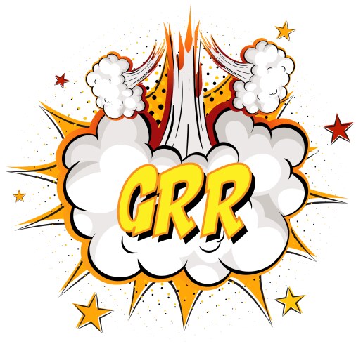 Sound of poof cartoon cloud design icon Royalty Free Vector