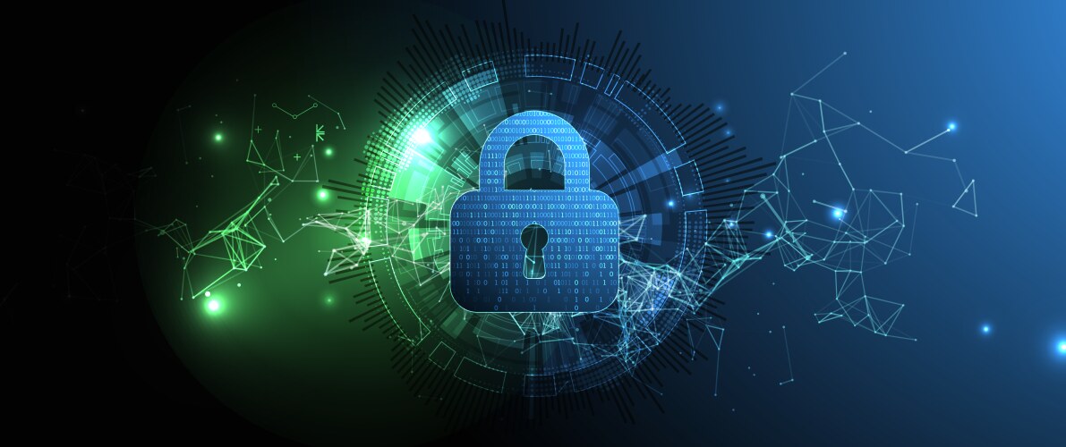 Protection background technology security encode Vector Image