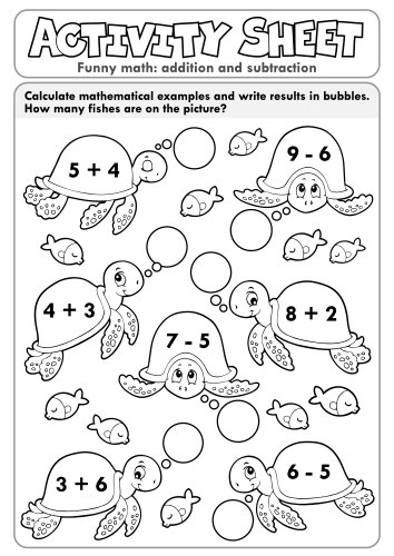 Activity sheet handwriting practise 9 Royalty Free Vector