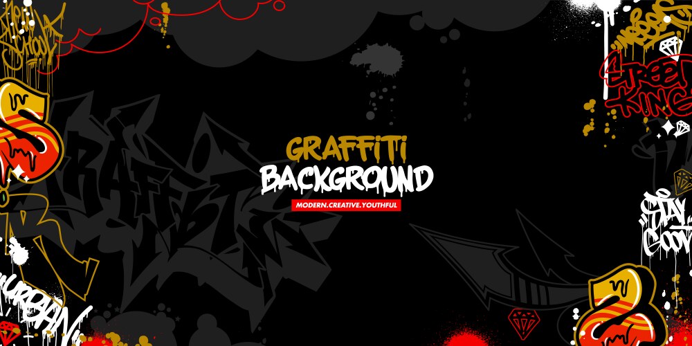 Graffiti background Royalty Free Vector Image - VectorStock