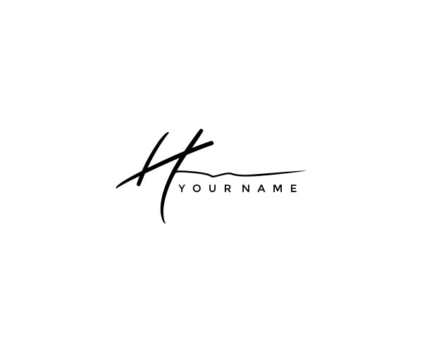 H Letter Signature Vector Images (over 8,300)