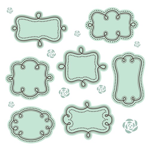Hand drawn frames Royalty Free Vector Image - VectorStock