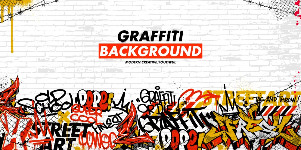 Colorful graffiti backgrounds 2 Royalty Free Vector Image