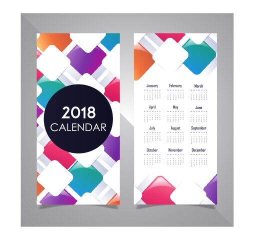 Cat calendar banner set Royalty Free Vector Image