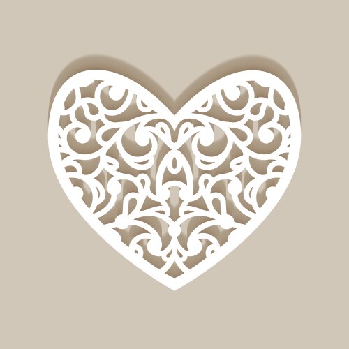Valentines Heart Lace Vector Images (over 2,800)