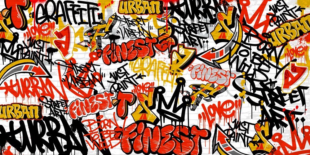Graffiti background Royalty Free Vector Image - VectorStock