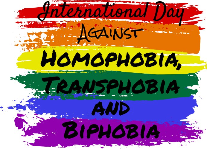 International day against homophobia transphobia Vector Image