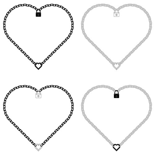 Heart Chain Tattoo Vector Images (over 220)