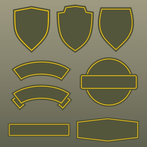 Military patches army chevrons air forces Vector Image