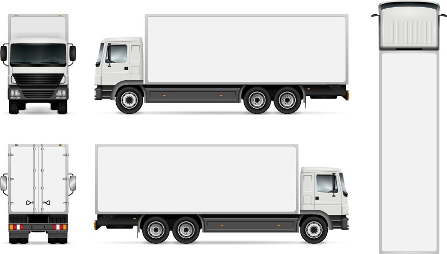 Truck tractor or semi-trailer combination Vector Image