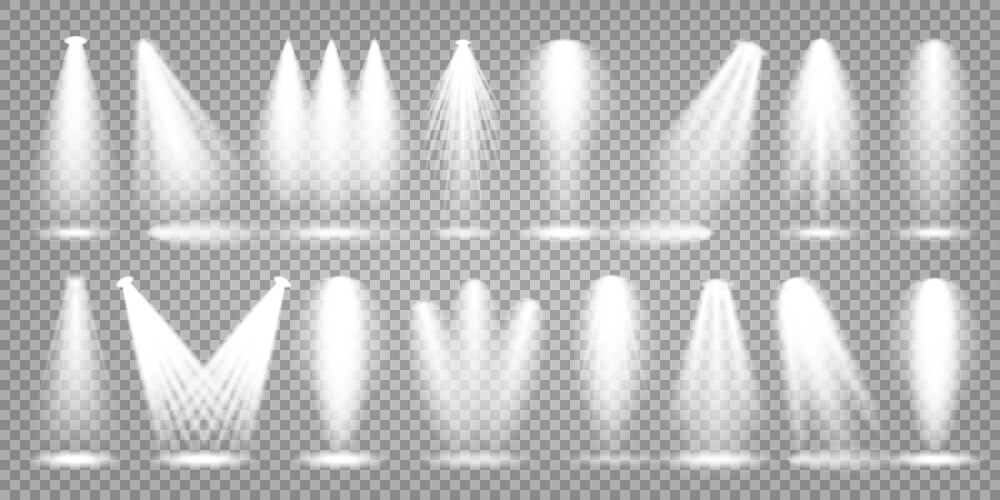 Spotlight collection Royalty Free Vector Image