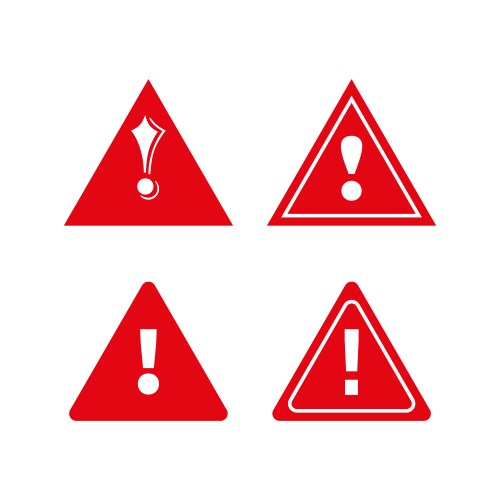 No hazard symbols chemical radioactive biohazard Vector Image