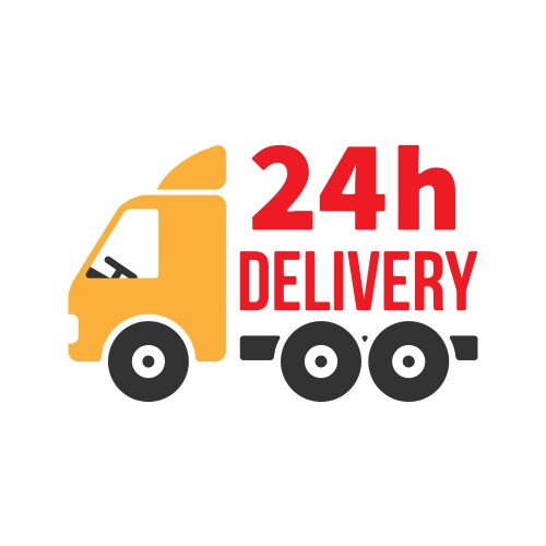 Free delivery icon flat style Royalty Free Vector Image
