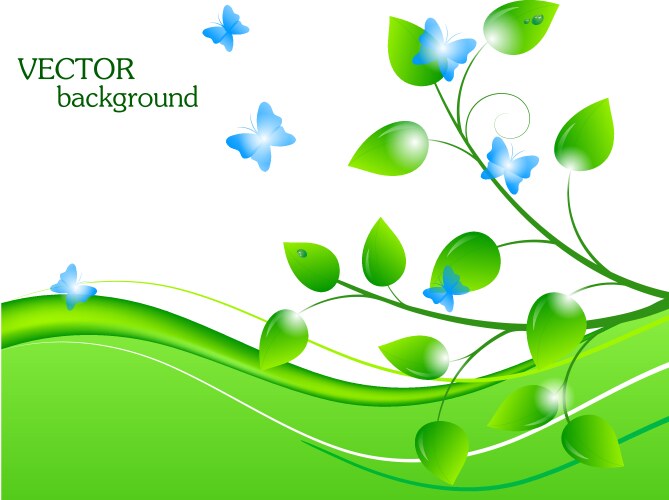 Abstract spring background Royalty Free Vector Image