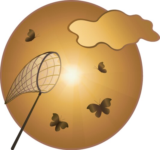 Catching net Royalty Free Vector Image - VectorStock