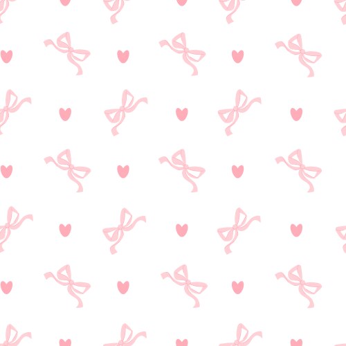 Cute coquette aesthetic pink ribbon bow collection