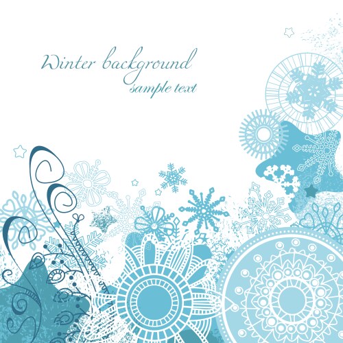 Winter seamless background Royalty Free Vector Image