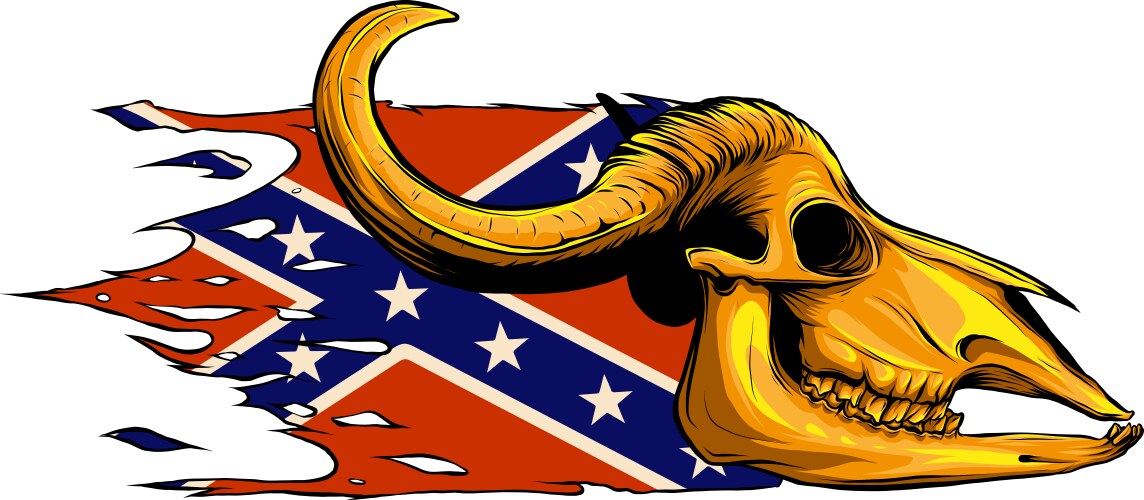 Confederate rebel flag Royalty Free Vector Image