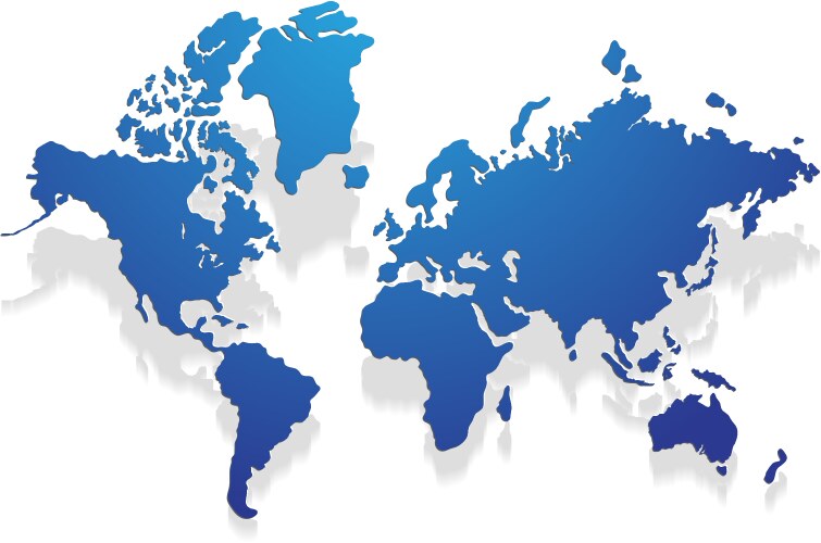 World map Royalty Free Vector Image - VectorStock