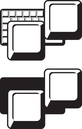 Computer Keyboard Keys Vector Images (over 16,000)