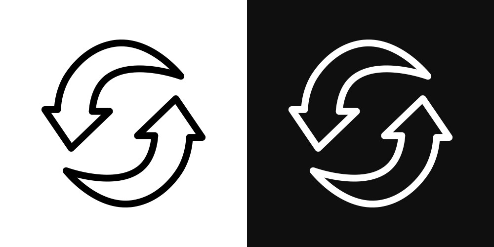 Refresh icon Royalty Free Vector Image - VectorStock