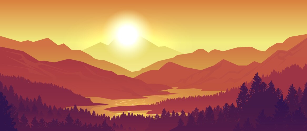 Sunset Cartoon Vector Images (over 34,000)