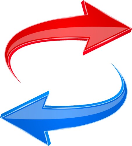 Next and back arrows Royalty Free Vector Image