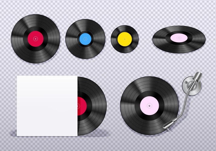 Vinyl records Royalty Free Vector Image - VectorStock