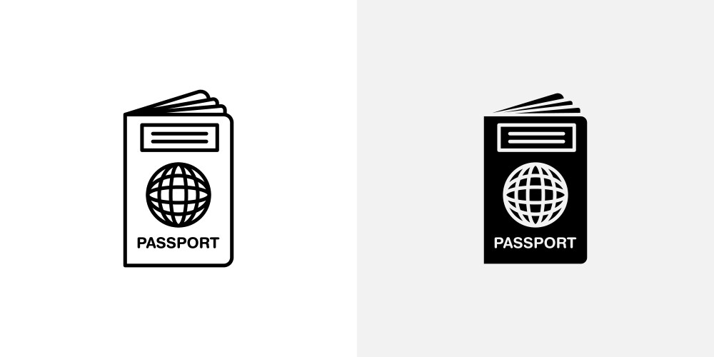 Passport Black and White Vector Images (over 23,000)