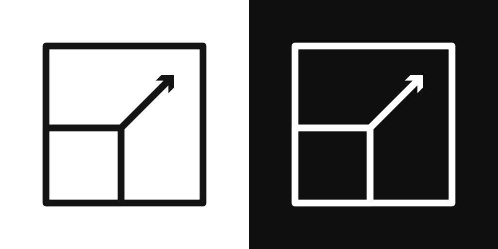 Resize icon icon set Royalty Free Vector Image