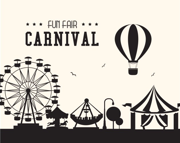 Carnival scene Royalty Free Vector Image - VectorStock