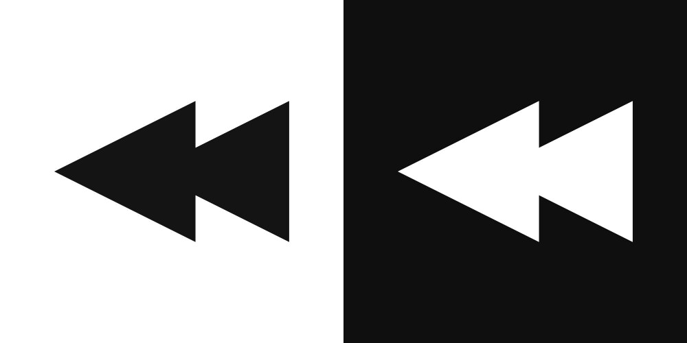 Rewind icon Royalty Free Vector Image - VectorStock