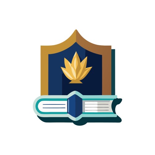 Traditional academic logo Royalty Free Vector Image