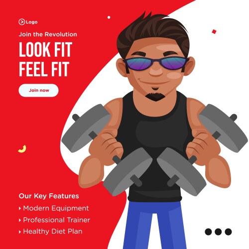 Bodybuilder cartoon character Royalty Free Vector Image