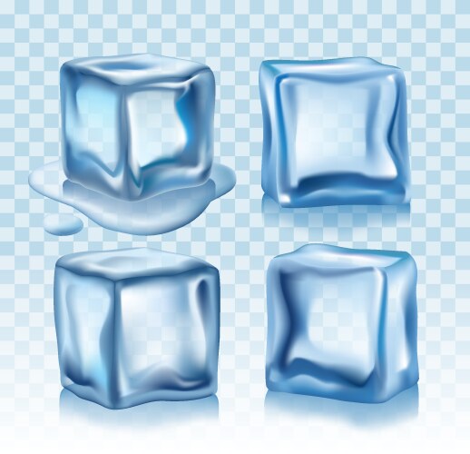 Ice cubes Royalty Free Vector Image - VectorStock