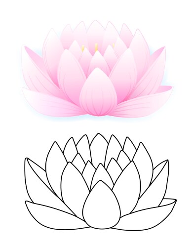 Lotus Flower Outline Vector Images (over 11,000)