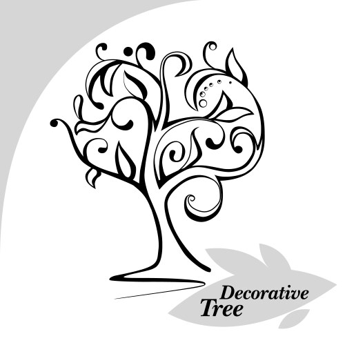 Decorative tree Royalty Free Vector Image - VectorStock