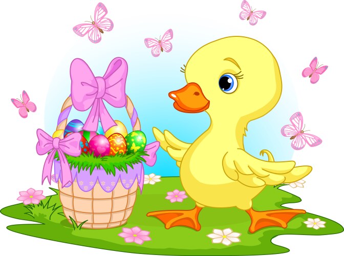 Easter cartoon Royalty Free Vector Image - VectorStock