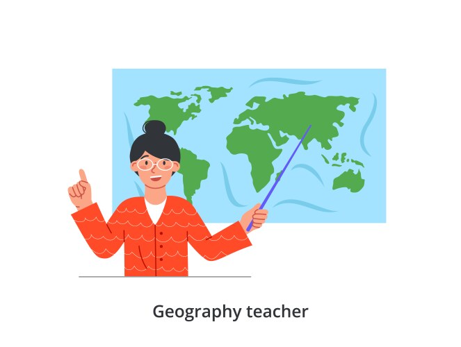 School teacher concept Royalty Free Vector Image