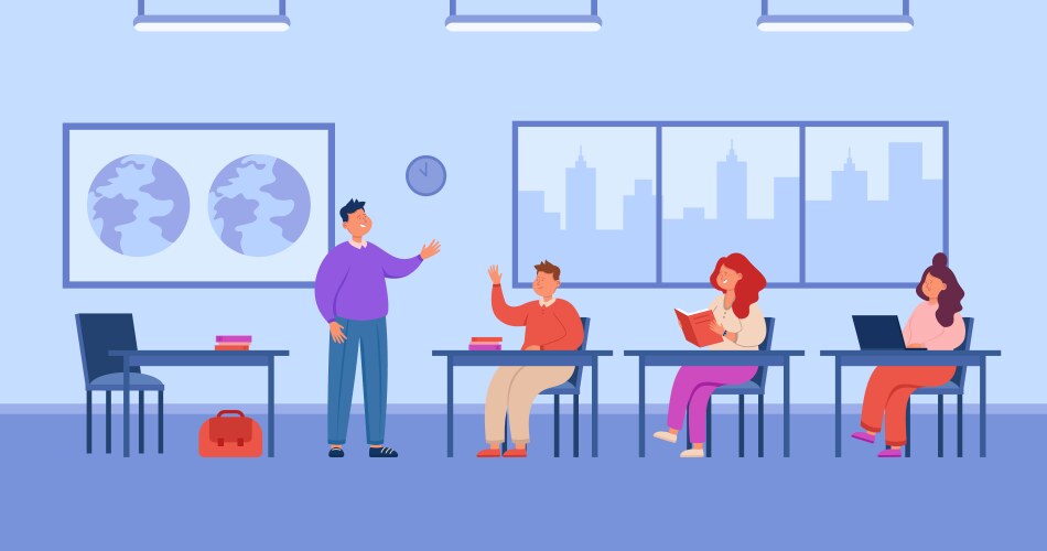 School teacher Royalty Free Vector Image - VectorStock