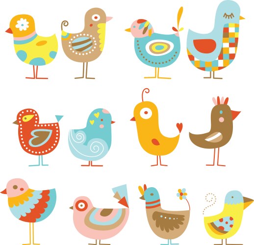 Whimsical Chicken Clip Art